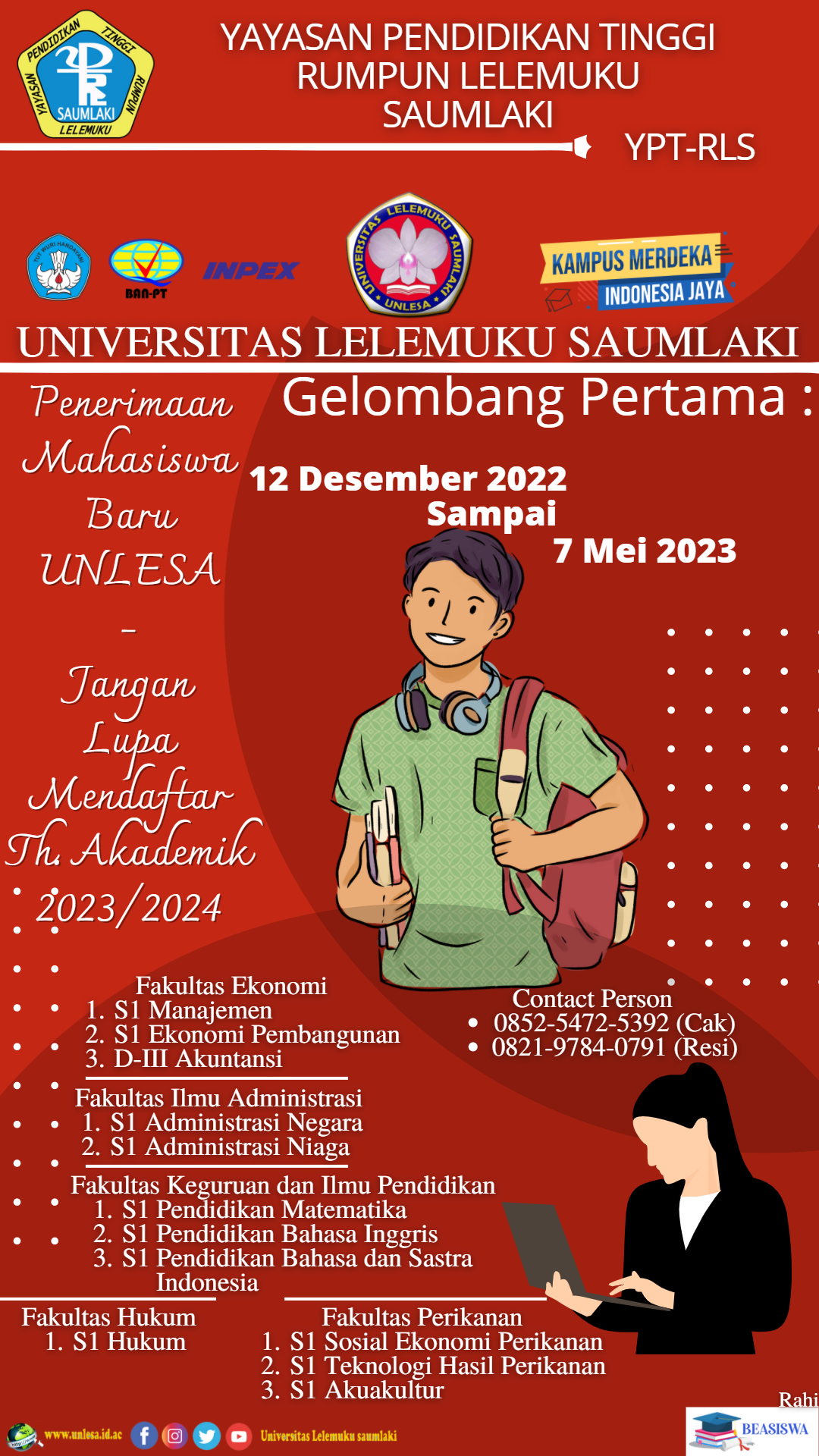 PMB 2023/2024 | Universitas Lelemuku Saumlaki
